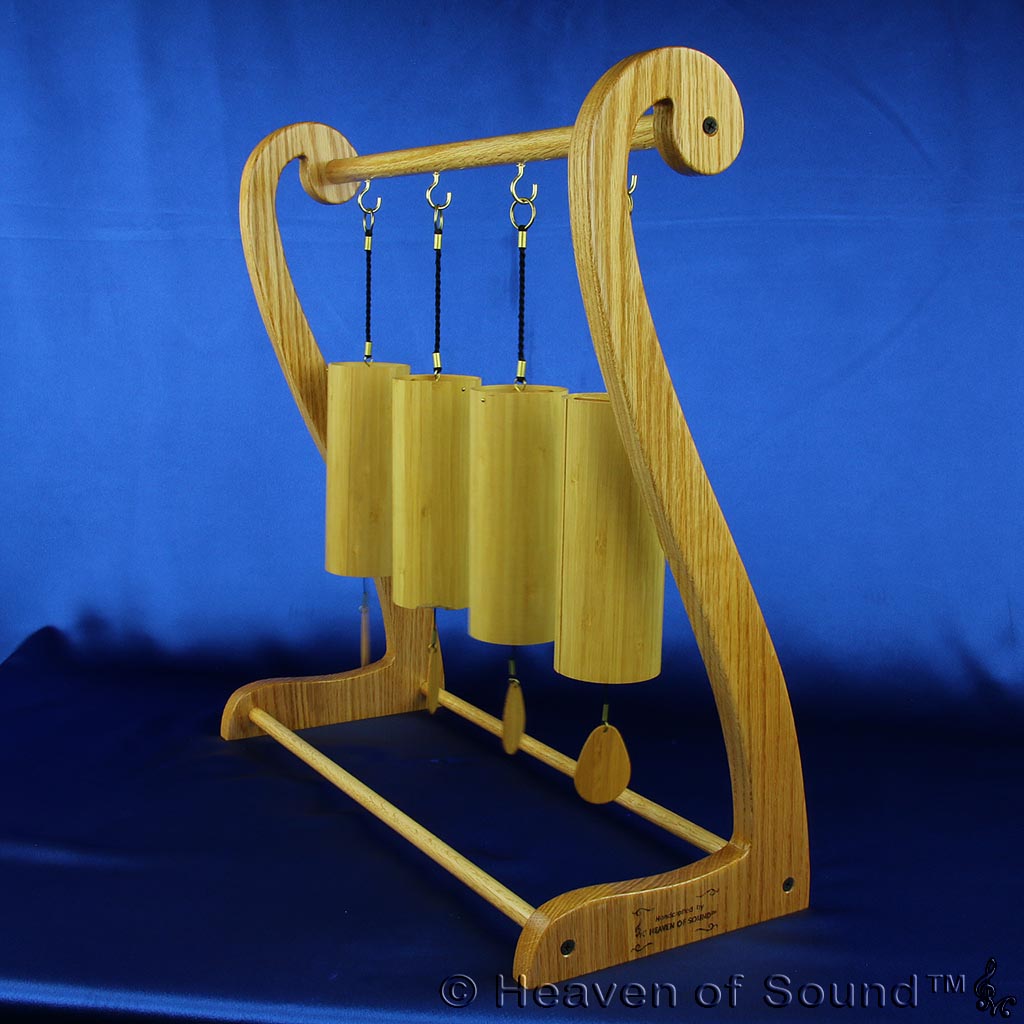 Koshi Bamboo Wind Chimes made in France - Complete Set of 4, with or w ...